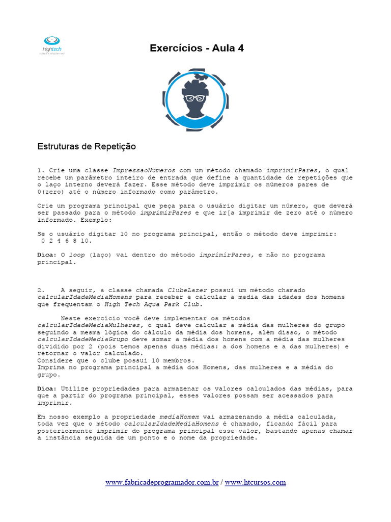 Exercicio Aula4 | PDF