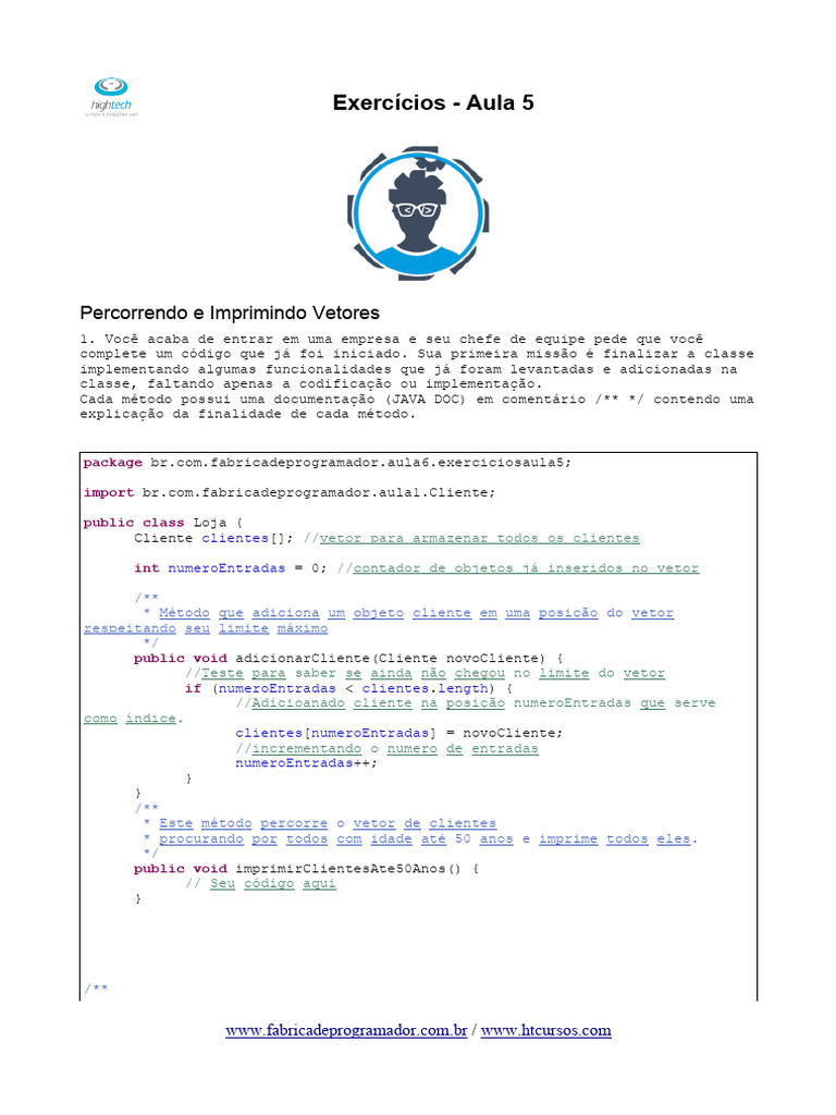 Exercicio Aula5 | PDF