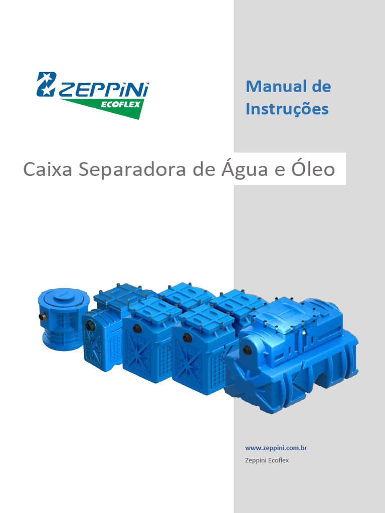 Manual Caixa Separadora de Gua e Leo Portugus VAbr20241 | PDF | Cloreto ...