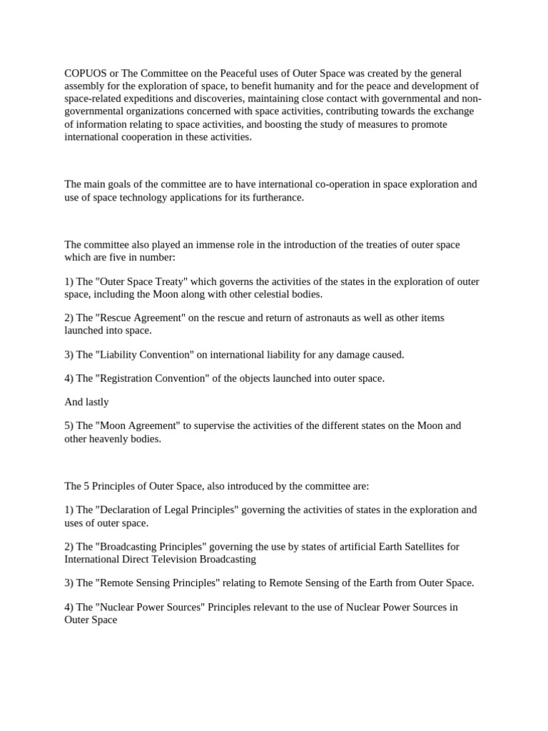 MUN Audition-Position Paper | PDF