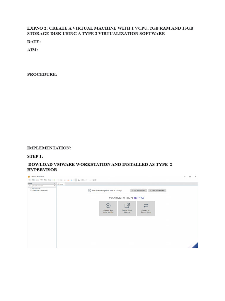 Virtualization 1st Lab | PDF