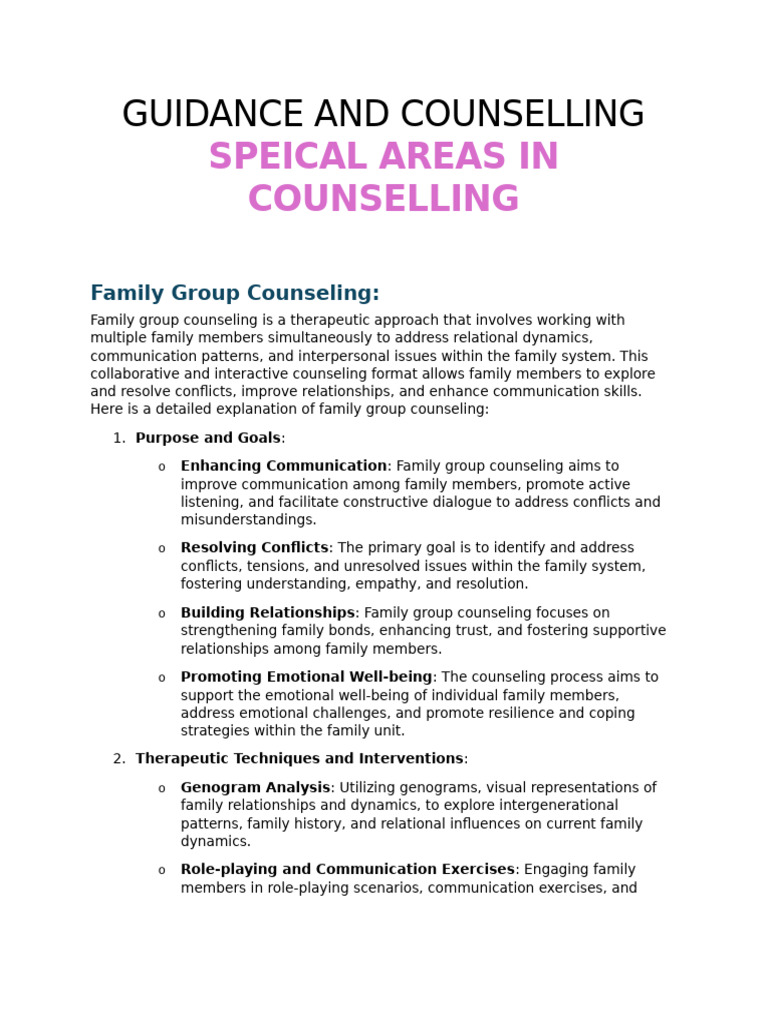 Guidance and Counselling - Unit - 5 | PDF
