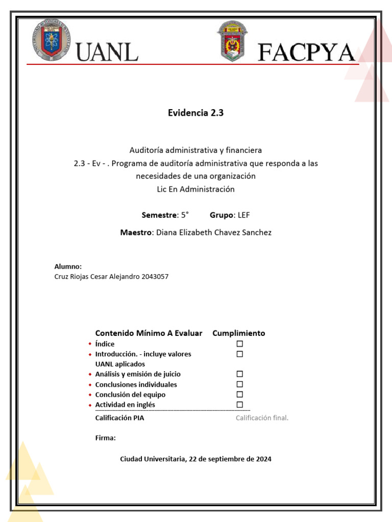 Ev2.3 CACR | PDF