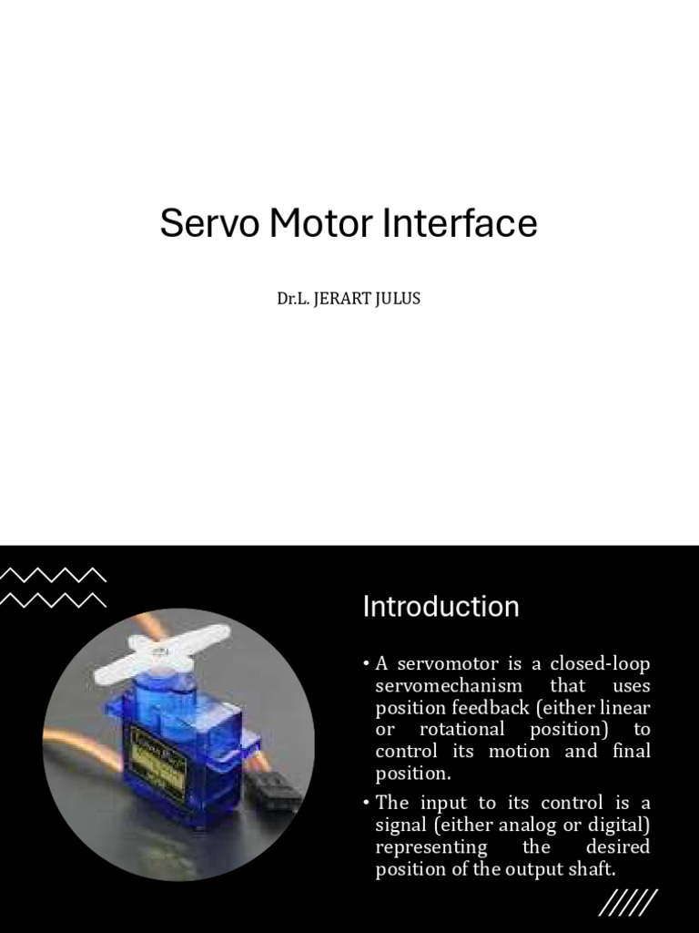 Mod 7 - Servo Motor Interface | PDF