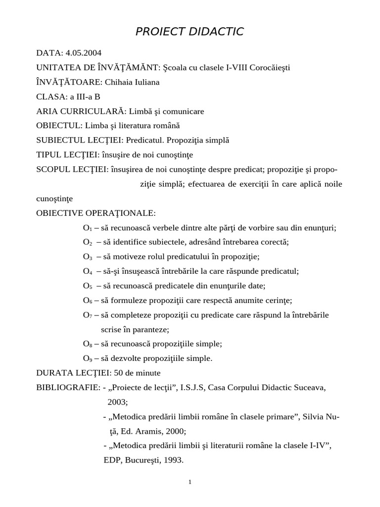 Proiect Romana | PDF