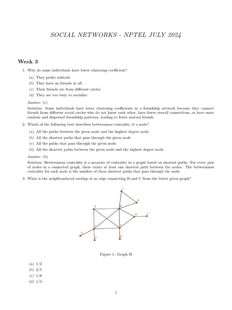 Soc_Net_week 3 | PDF