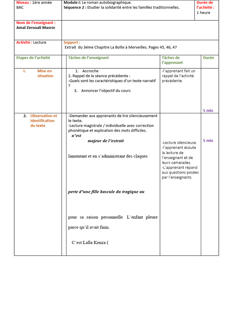 SEQ 2 La Boite À Merveilles | PDF