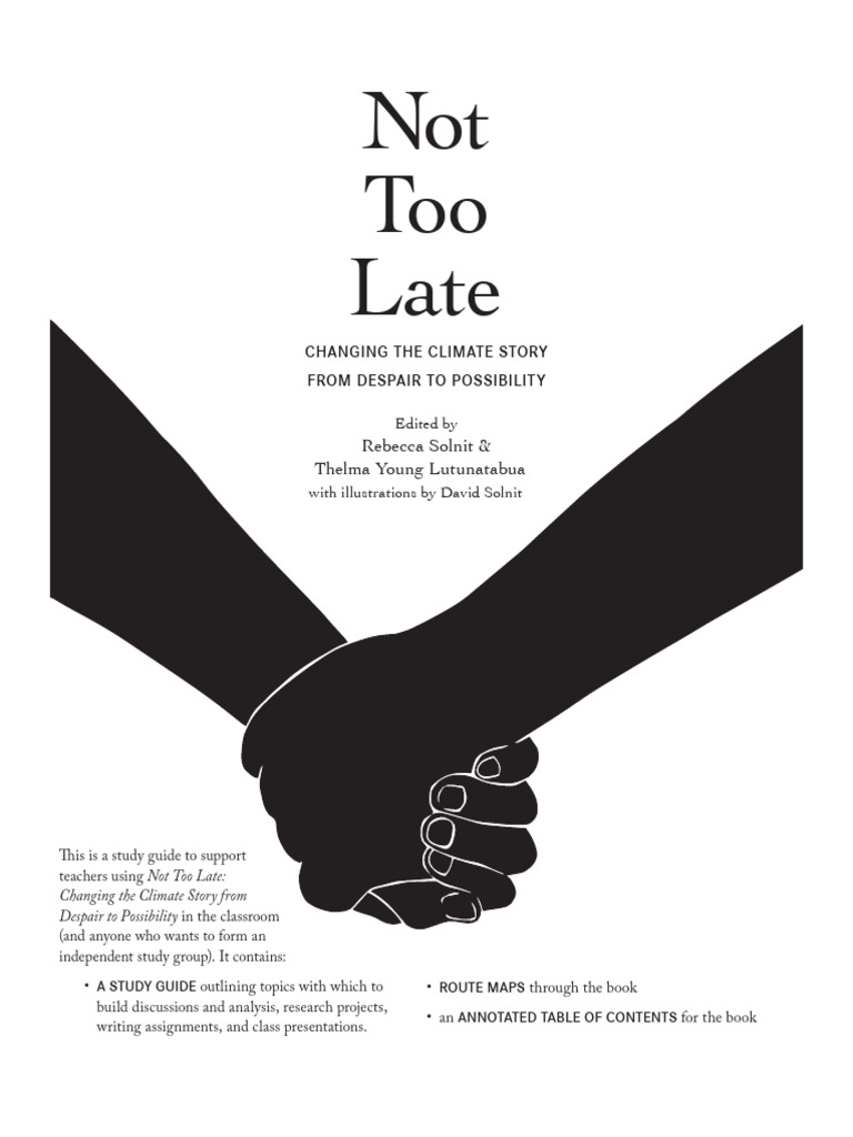 Not Too Late Study Guide 4 5 | PDF