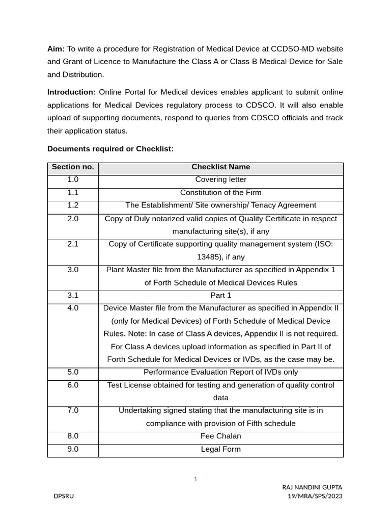 MD Registration | PDF