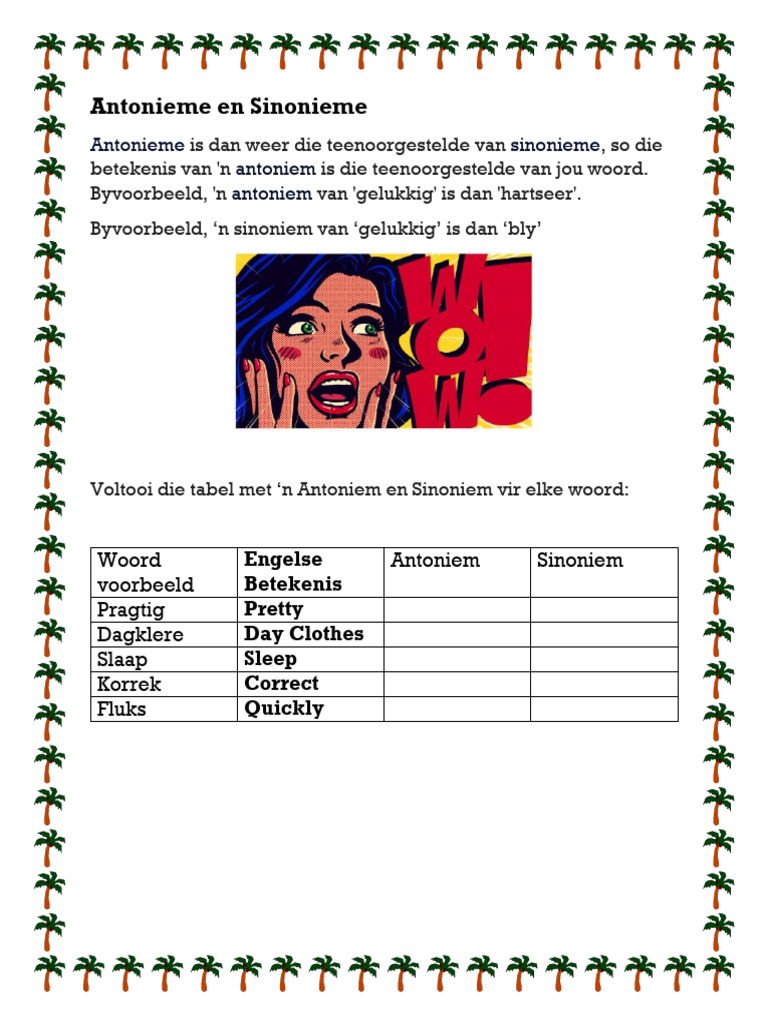 Antonieme en Sinonieme | PDF