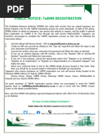 ZIMRA TaRMS Onboarding Guide | PDF | Login | Taxes
