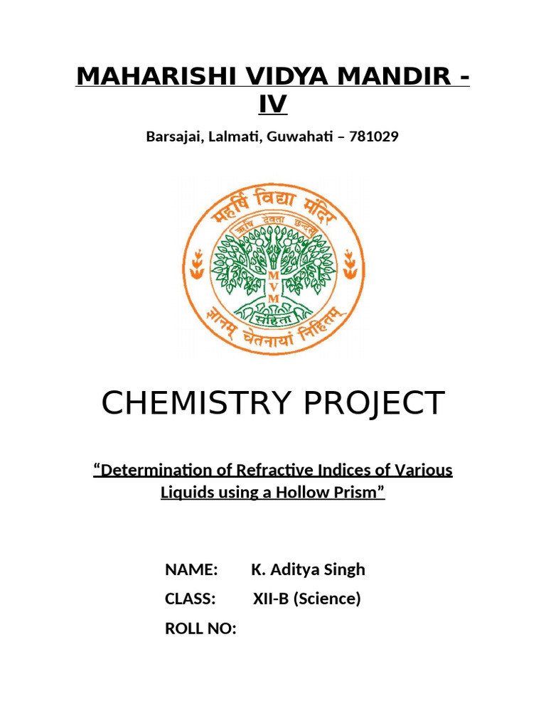 Chem Project | PDF