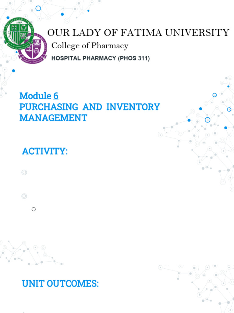 Module 6 - Purchasing and Inventory Management | PDF
