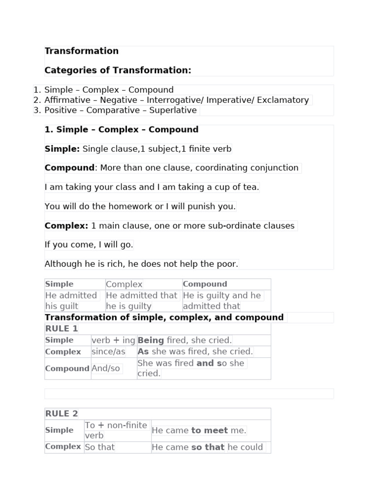 Transformation | PDF