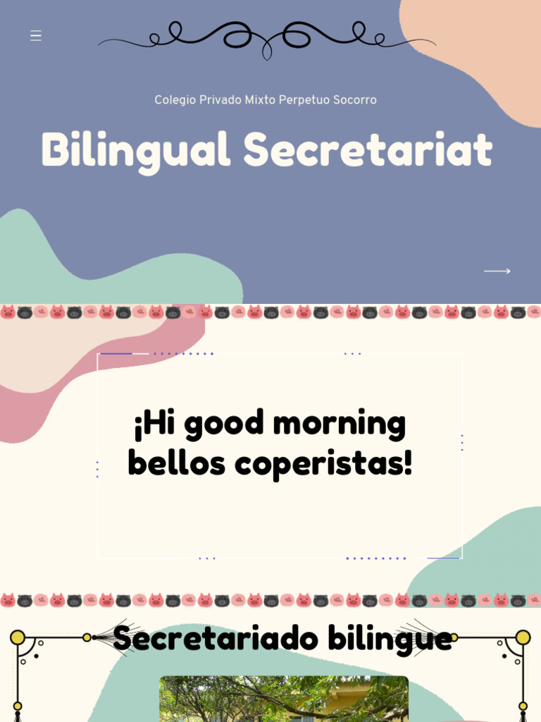 Secretariado Bilingue Presentacion | PDF | Multilingüismo