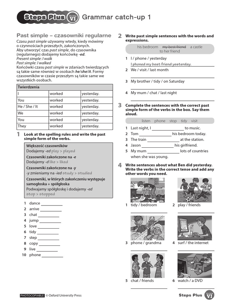 Steps Plus Dla Klasy VI Catch Up Units | PDF