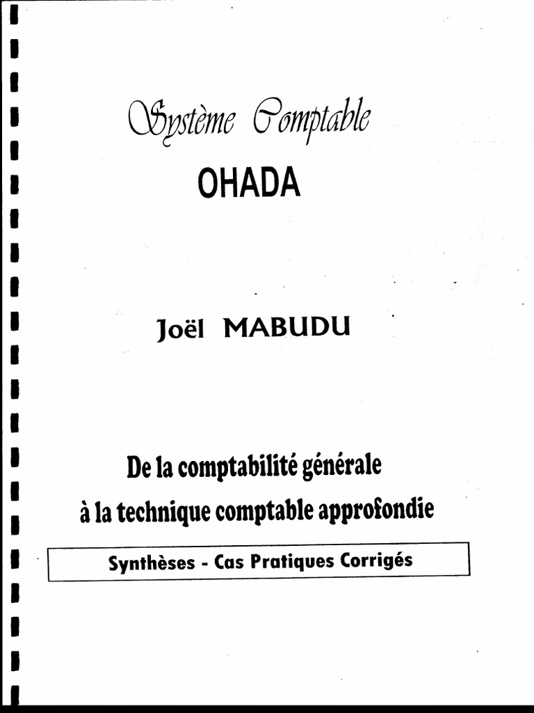 SYSCOHADA Mabudu | PDF