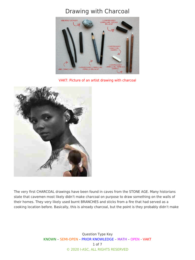 Drawing With Charcoal | PDF | Conservation And Restoration Materials | Art