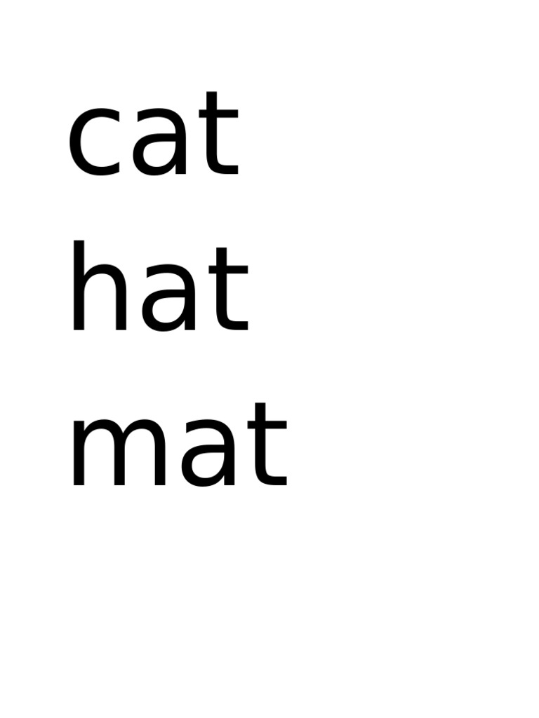 Cat Hat Mat | PDF