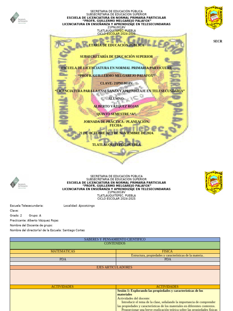 Planeacion Junio | PDF | Escuelas | Enseñando