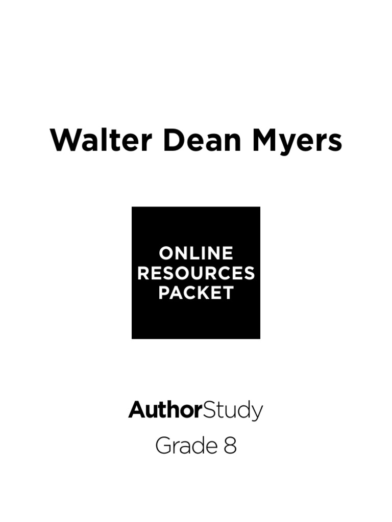 Walter Dean Myers Author Study Packet | PDF | Books | Essays
