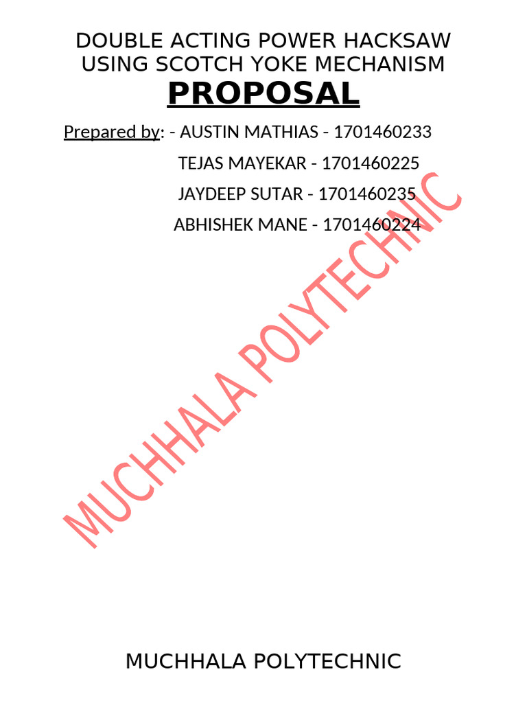 Proposal (CPP) | PDF