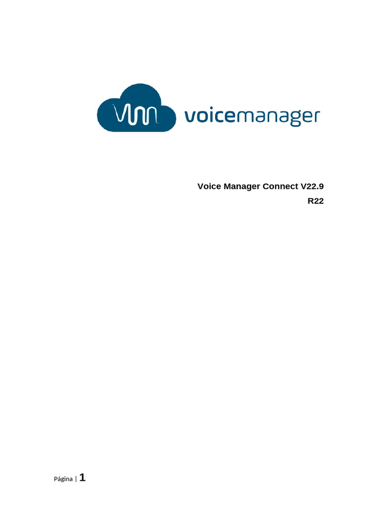 Manual de Operação Voice Manager Desktop V22.9 | PDF