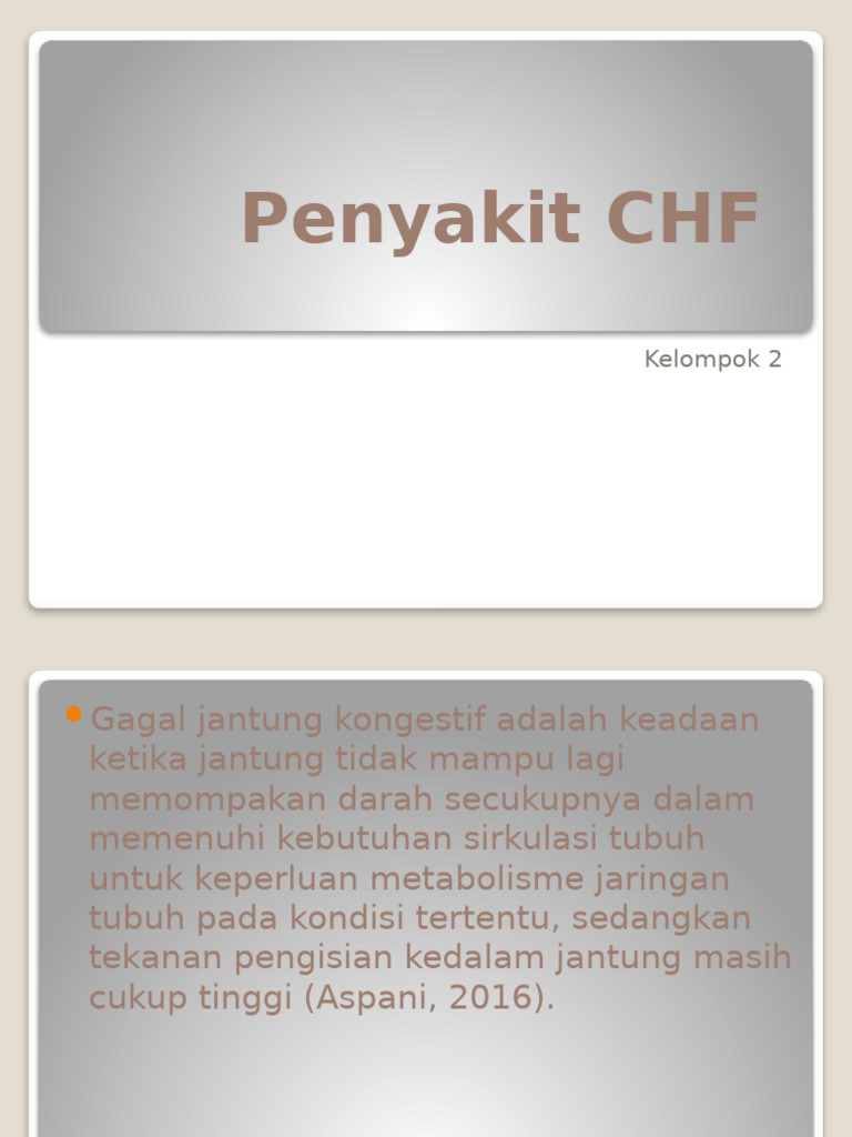 Penyakit CHF Kel 2 | PDF