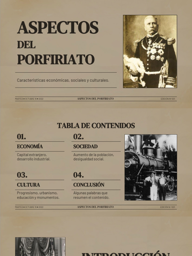 Aspectos Del Porfiriato | PDF | Economias