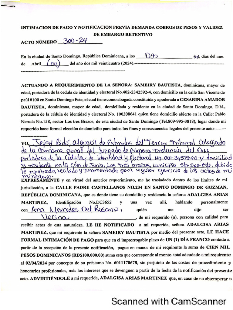 Actos de Embargo Ejecutivo. (1) | PDF