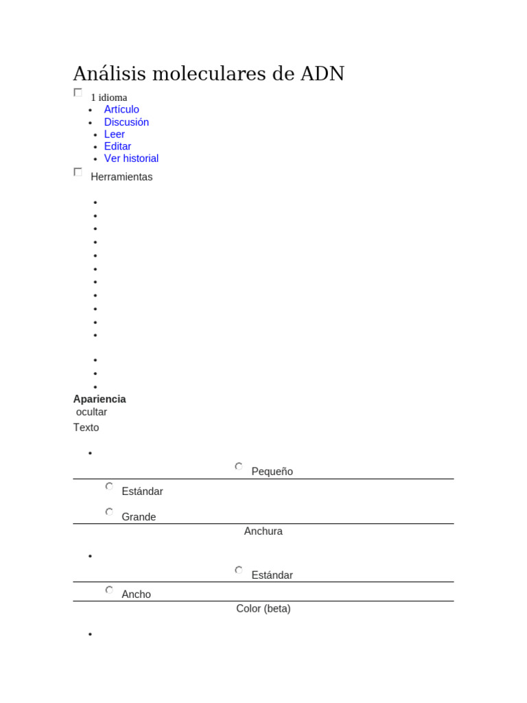 Análisis Moleculares de ADN2 | PDF