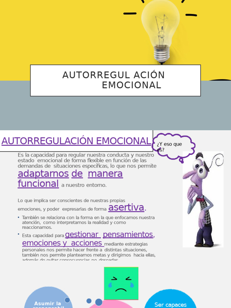 Autorregulación Emocional | PDF | Las emociones | Relaciones personales ...