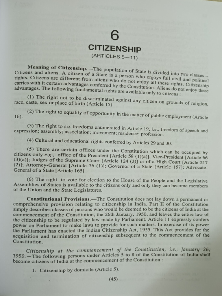 Citizenship | PDF