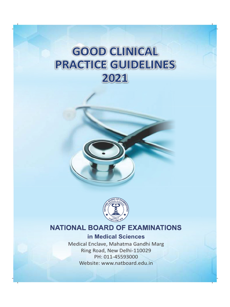NBEMS Good Clinical Practice Guidelines 2021 | PDF