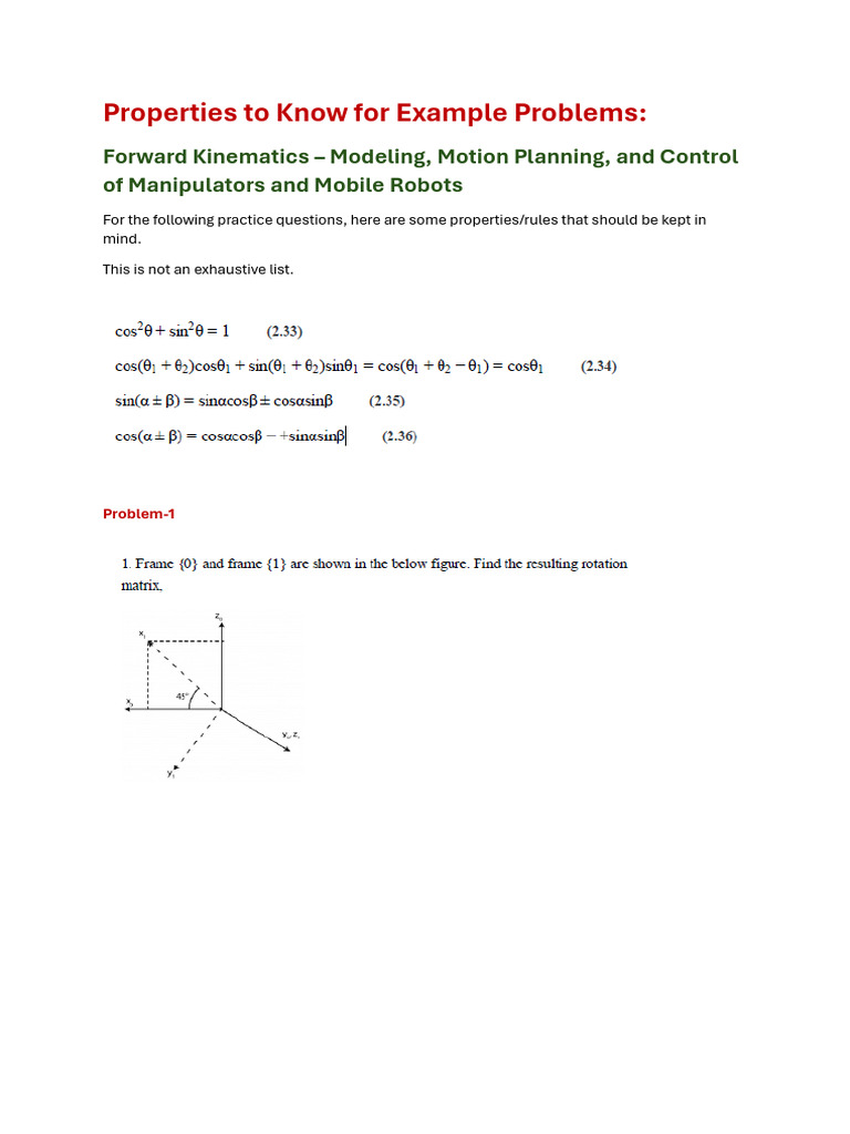 Problems solving-QA-Robotics | PDF