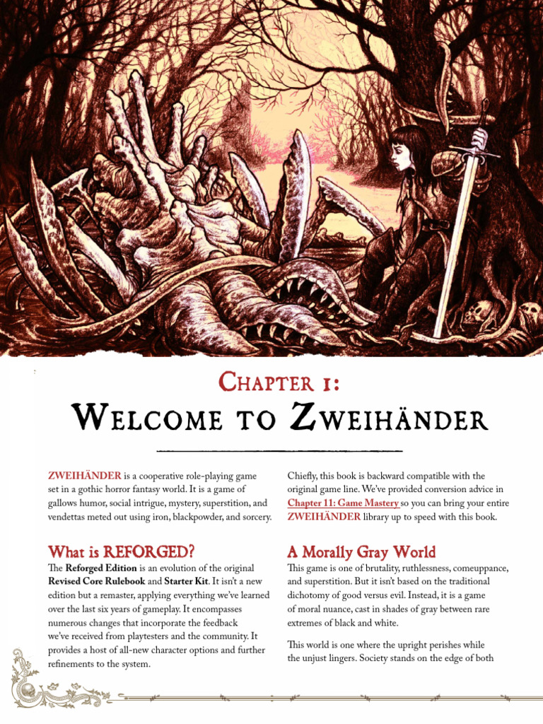 Zweihander Reforged - Chapter 1 Welcome To Zweihander 2 | PDF