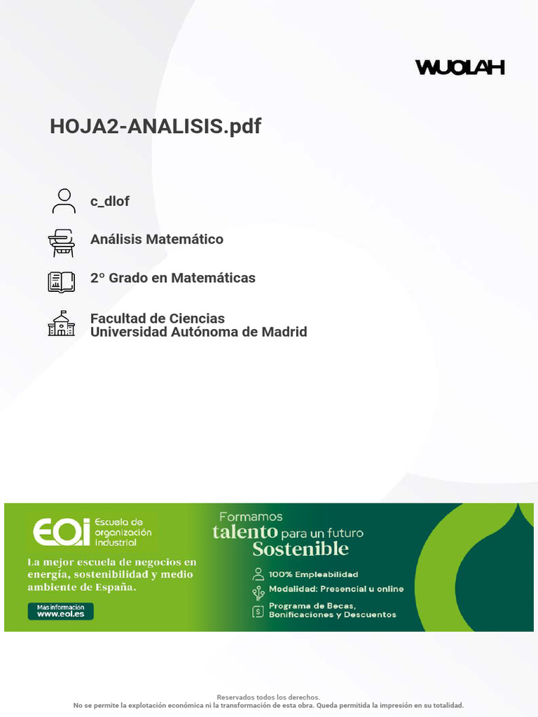 wuolah-free-HOJA2-ANALISIS | PDF