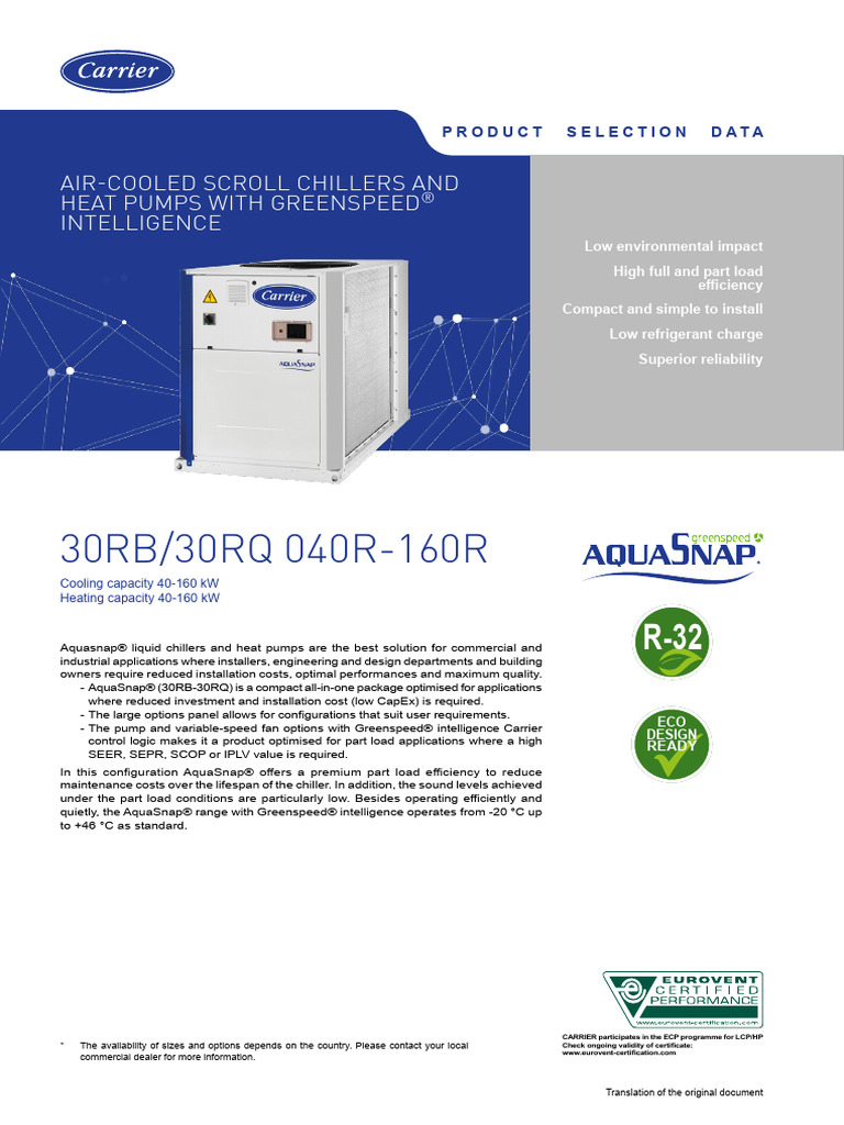 Carrier AquaSnap | PDF
