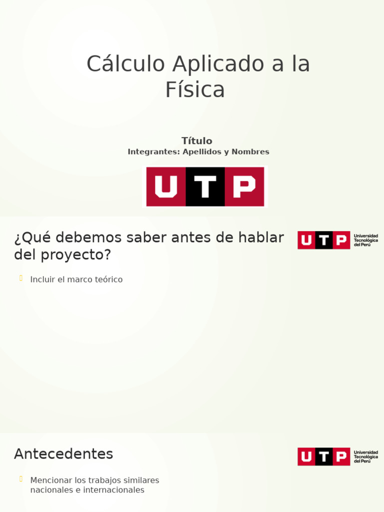 Formato Proyecto UTP | PDF