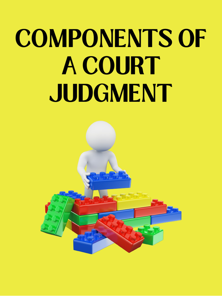 Components of A Court Judgment | PDF