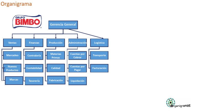 Organigrama-de-Grupo-BIMBO-Plantilla-1-PPTX | PDF