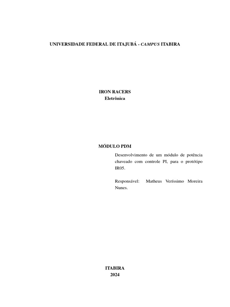 MODULO PDM Anexo 1 | PDF