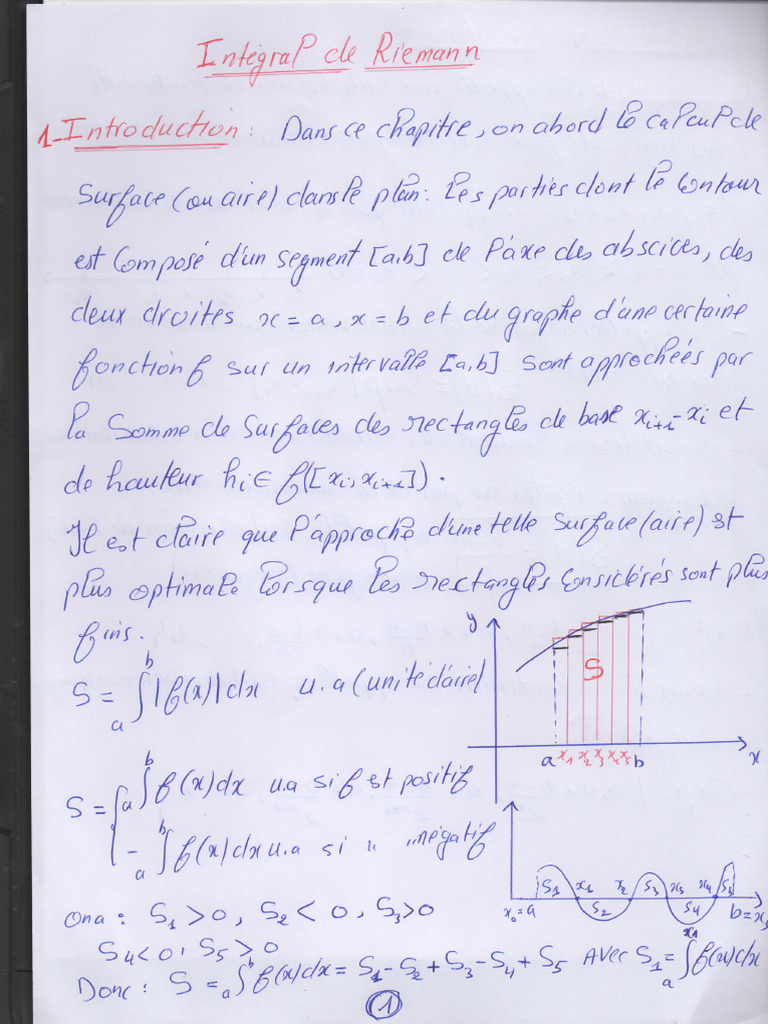 Cours Intégral de Riemann | PDF