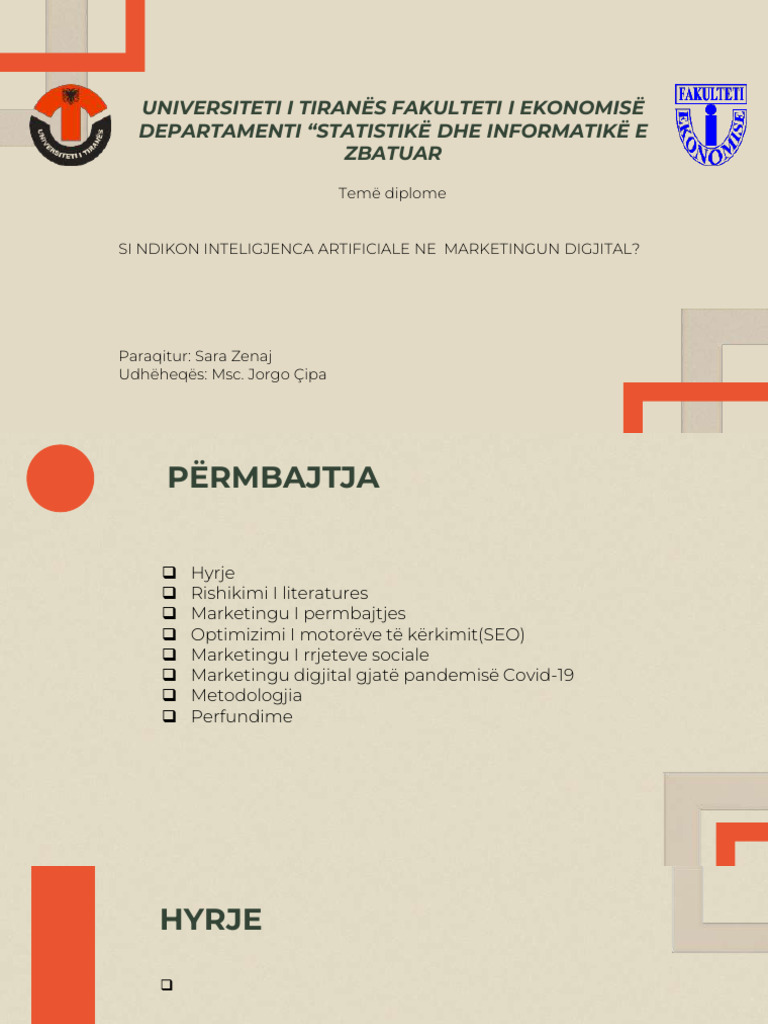 Sara Zenaj PPT Diploma | PDF