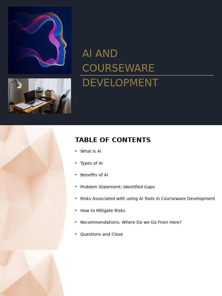Ai and Courseware Development v0.01 | PDF
