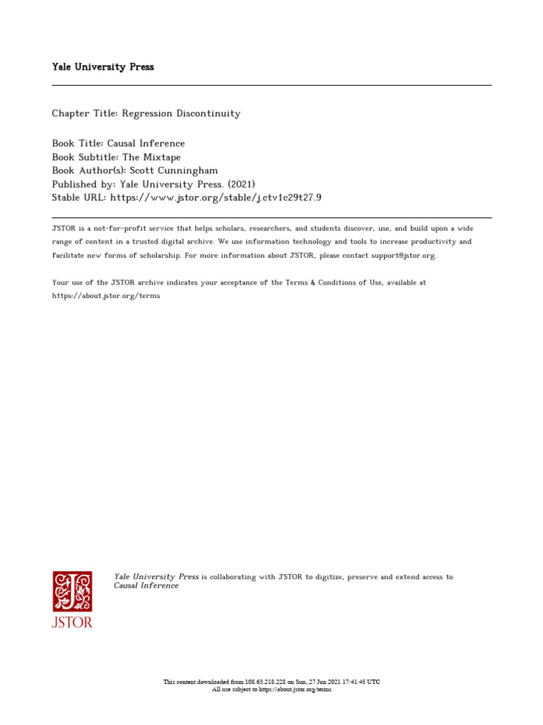 Regression Discontinuity | PDF