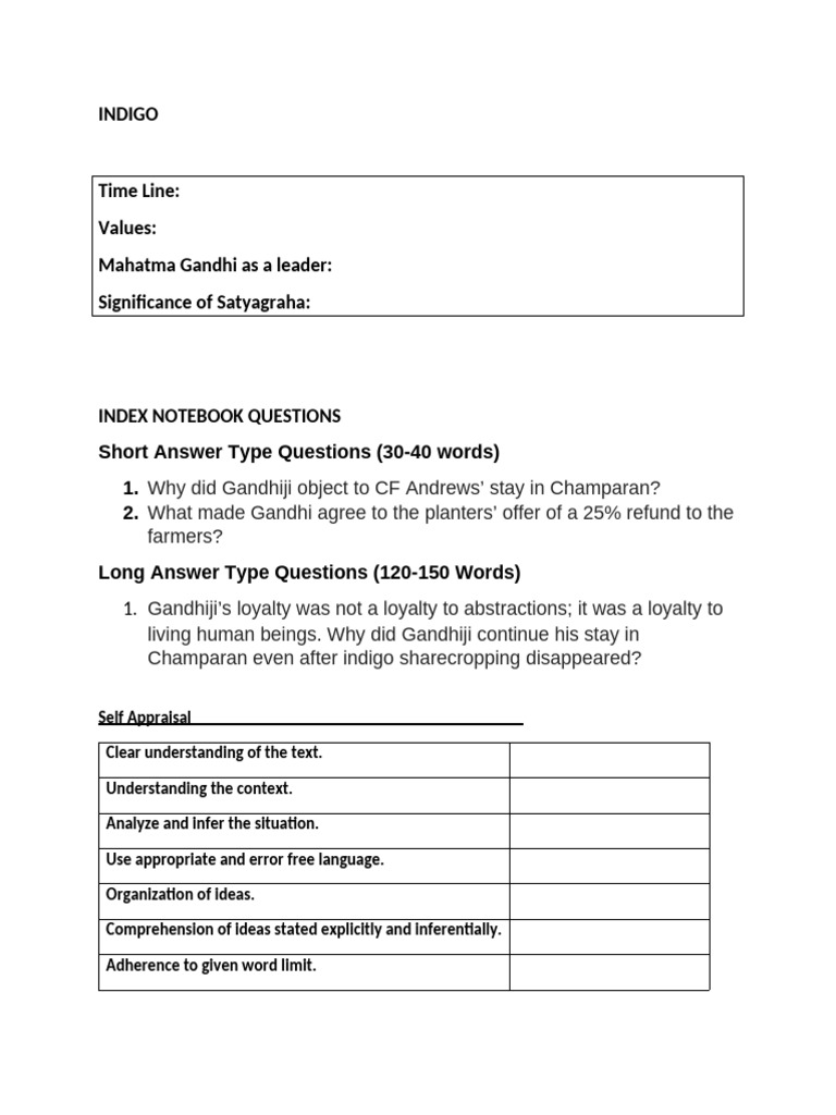 Indigo Index Notebook With Go | PDF
