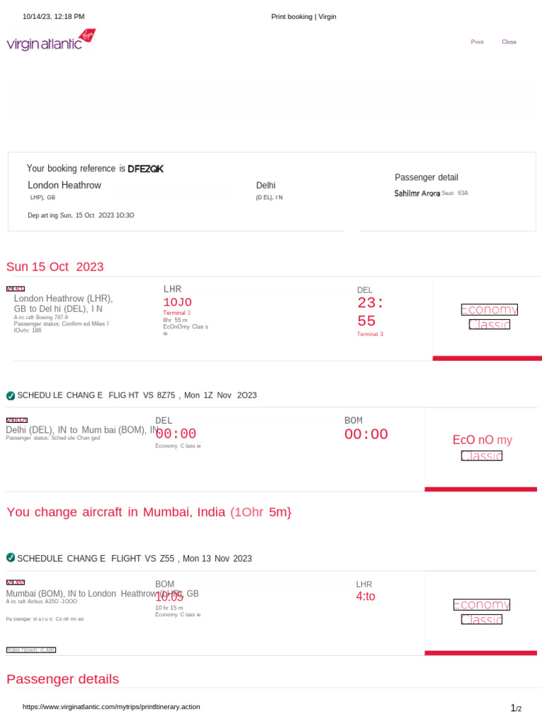 Virgin Atlantic | PDF