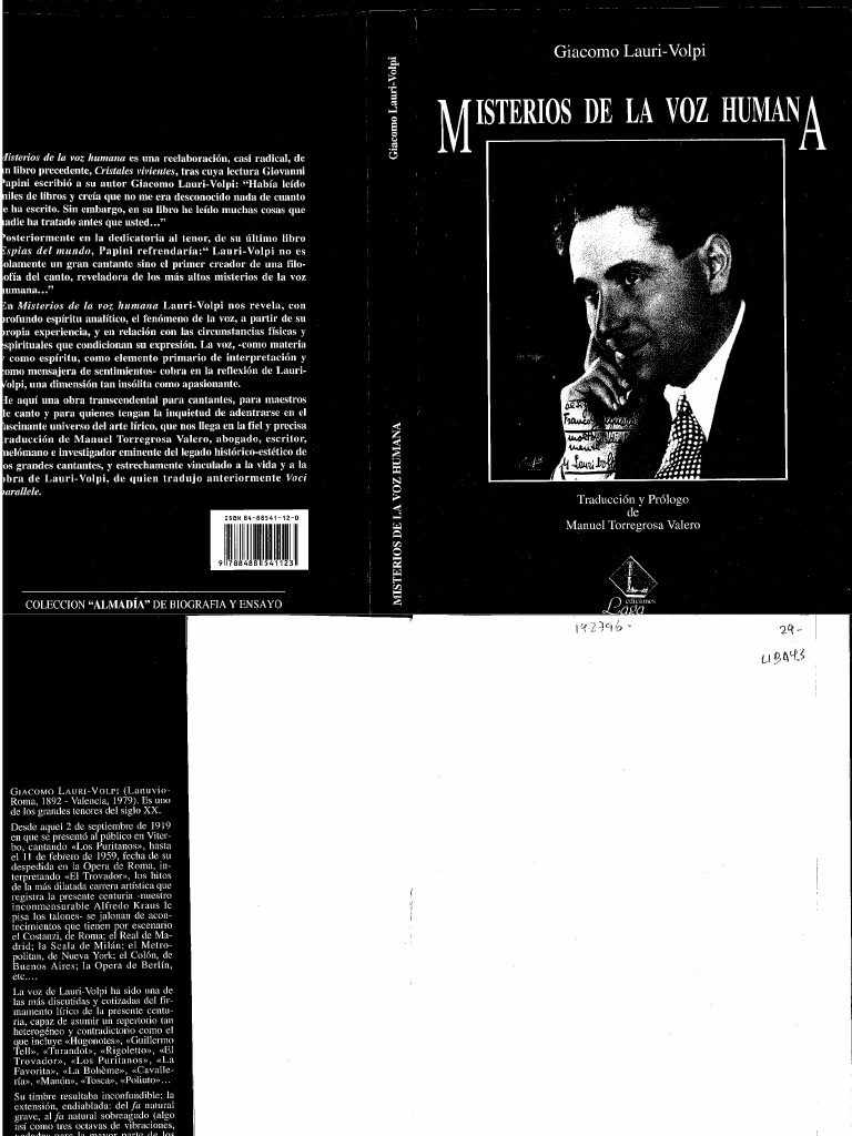 Lauri Volpi-Misterios de La Voz humana-ES | PDF