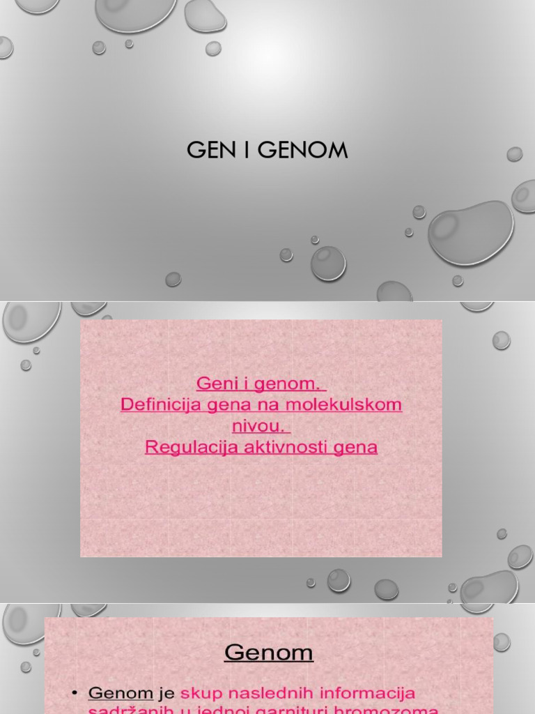 Gen I Genom | PDF